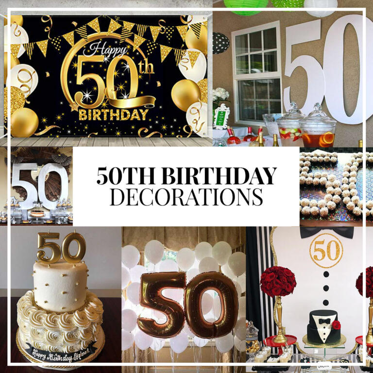 50th Birthday Decorations, Banners, Favors & Party Ideas